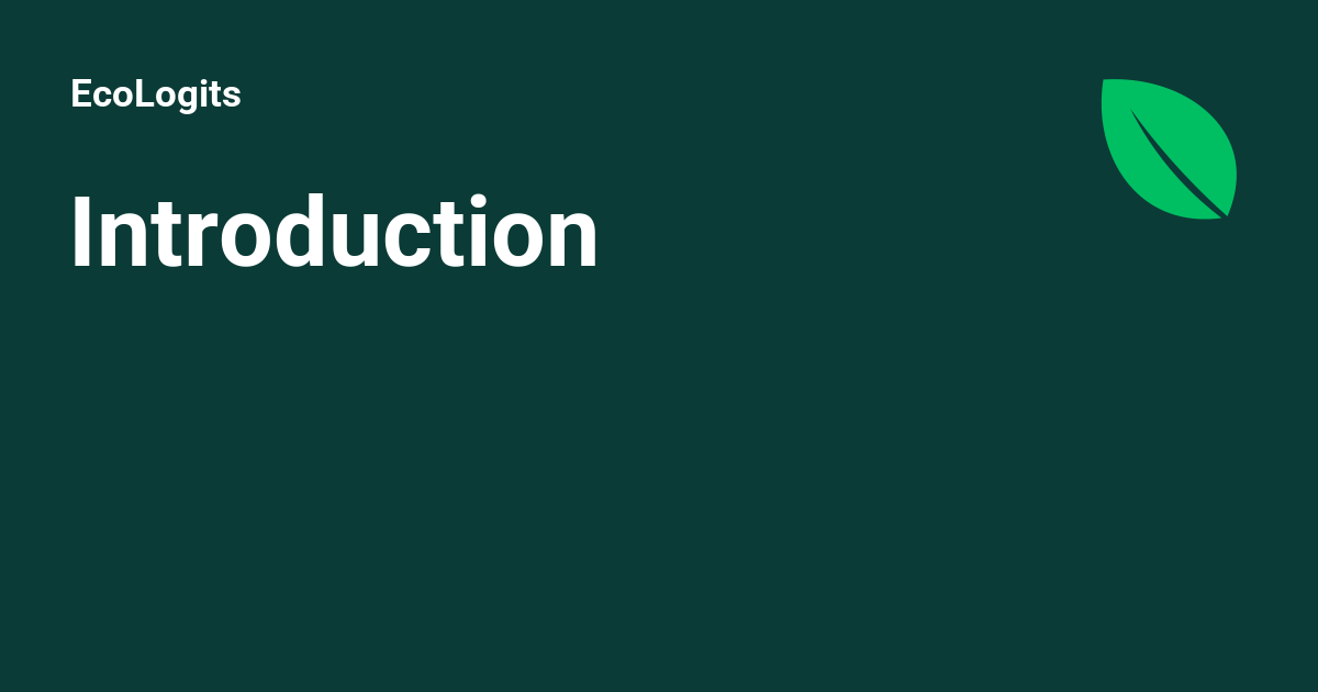 Introduction - EcoLogits